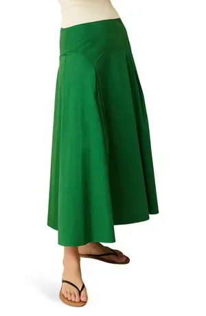 Solid & Striped The Gael Pleated Maxi Skirt