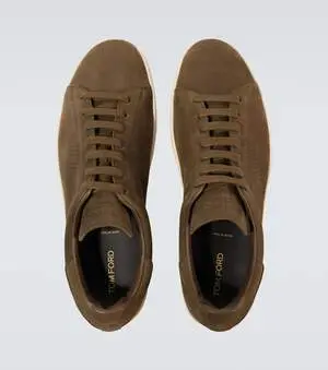 TOM FORD Warwick Leather Sneakers - Green
