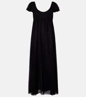 Chloé Silk Point D'esprit Maxi Dress