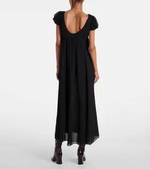 Chloé Silk Point D'esprit Maxi Dress