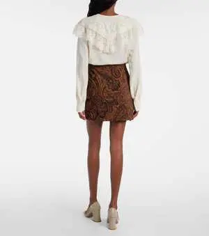 Chloé Paisley Jacquard Mini Skirt
