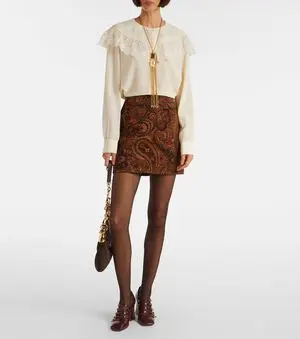 Chloé Paisley Jacquard Mini Skirt