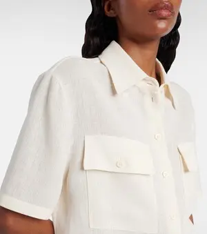 Loro Piana Shirley Linen Crêpe Shirt