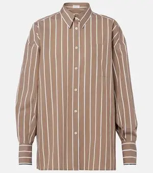 Brunello Cucinelli Monili Striped Shirt