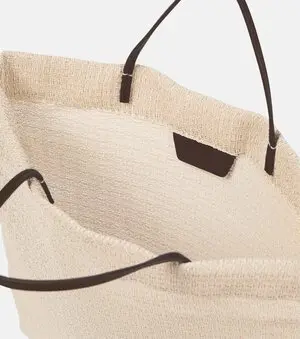 THE ROW Barn Mini Leather-trimmed Tote Bag