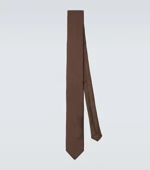 Dolce & Gabbana Silk Twill Neck Tie - Brown
