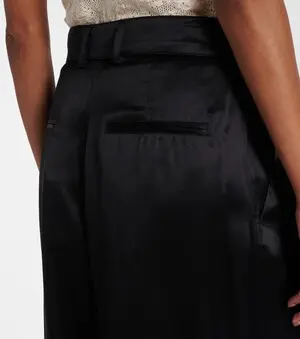Chloé High-rise Silk Satin Cargo Pants