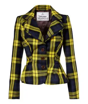 VIVIENNE WESTWOOD Plaid Virgin Wool Blazer - Multicoloured