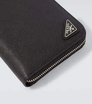 Prada Saffiano Leather Wallet - Black