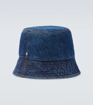 Loewe Logo Denim Bucket Hat