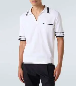 Dolce & Gabbana Silk-blend Polo Shirt