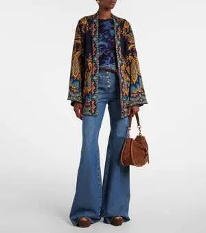 Etro Printed Jersey Top