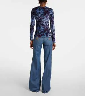 Etro Printed Jersey Top
