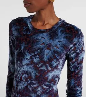 Etro Printed Jersey Top