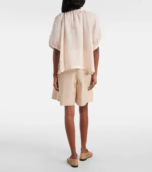Loro Piana Gritt Ramie Blouse