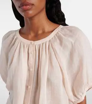 Loro Piana Gritt Ramie Blouse