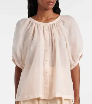 Loro Piana Gritt Ramie Blouse