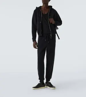 TOM FORD Cotton Jersey Zip-up Hoodie