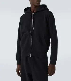 TOM FORD Cotton Jersey Zip-up Hoodie