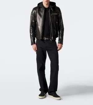 TOM FORD Cotton Jersey Zip-up Hoodie