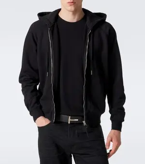 TOM FORD Cotton Jersey Zip-up Hoodie