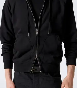 TOM FORD Cotton Jersey Zip-up Hoodie