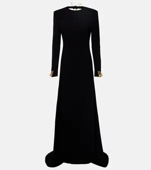 Oscar De La Renta Open-back Gown - Black