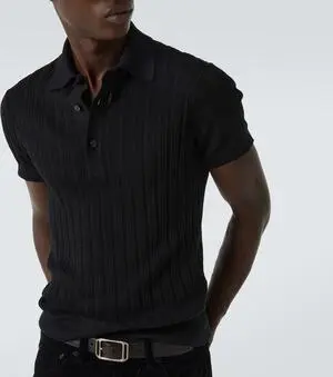 TOM FORD Cotton And Silk Polo Shirt