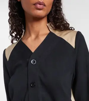 Sacai Cotton-blend Gabardine Cardigan