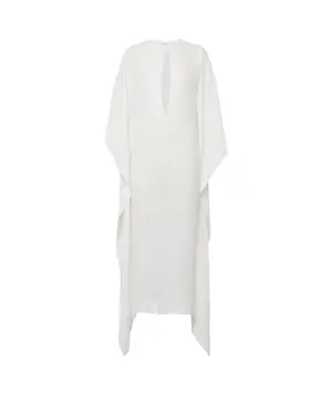Alaïa Oversized Crêpe Kaftan - White