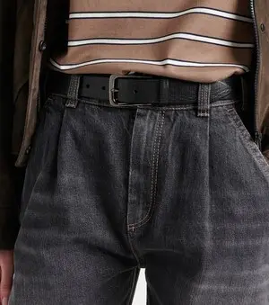 Brunello Cucinelli Leather Belt - Black