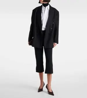 Victoria Beckham Logo Capri Pants