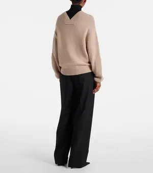 Victoria Beckham Wool And Cashmere Pullover - Beige