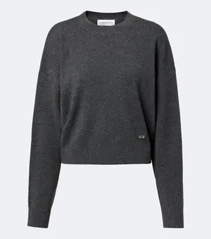 Victoria Beckham Wool And Cashmere Pullover - Grey