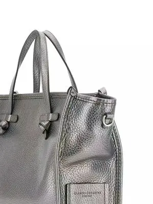 MARCELLA CLUB Leather Tote Bag - Grey