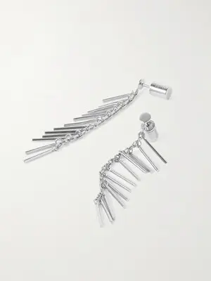 JIL SANDER Tone Dangle Earrings - Silver