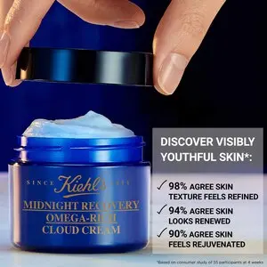 KIEHL'S SINCE 1851 Midnight Recovery Omega Rich Botanical Night Cream 50ml Duo