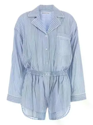 Alexander Wang Striped Jumpsuit - Blue