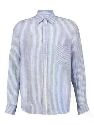Frescobol Carioca Telles Striped Button-up Shirt - Blue