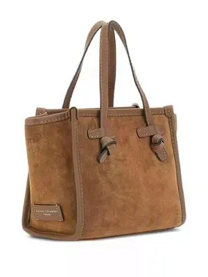 MARCELLA CLUB Suede Tote Bag - Neutrals