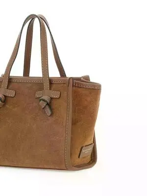 MARCELLA CLUB Suede Tote Bag - Neutrals
