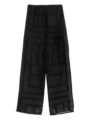TOTEME Geometric-pattern Pants - Black
