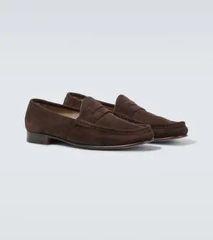 TOM FORD Suede Penny Loafers