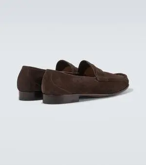 TOM FORD Suede Penny Loafers