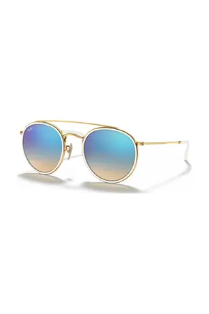 Ray-ban Round Double Bridge Sunglasses - Blue
