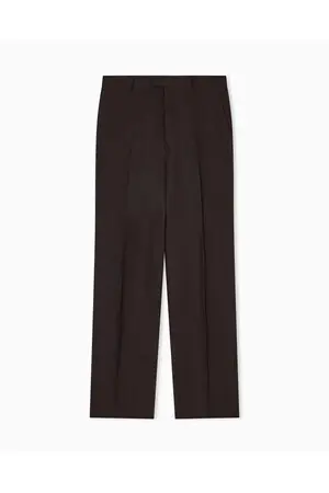 Emporio Armani Pure Linen Trousers - Natural