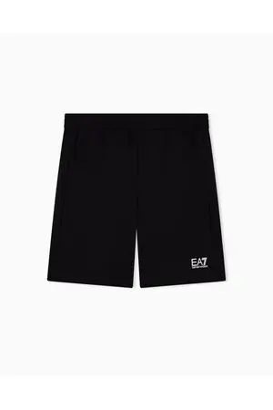 Emporio Armani Core Identity Cotton Shorts - Black