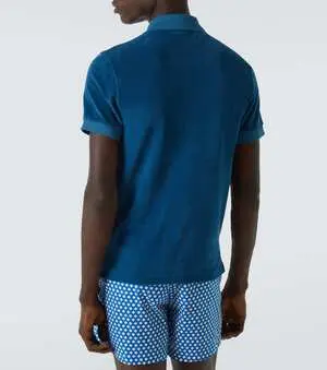 TOM FORD Cotton-blend Velvet Polo Shirt