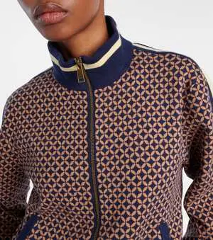 The Upside Crossroad Geo Print Bomber Jacket