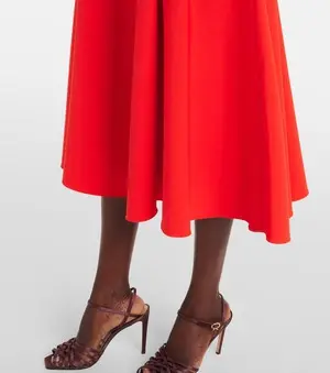 Oscar De La Renta Cutout Wool-blend Cocktail Dress
